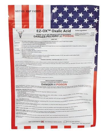 EZ-OX Tablets 50 Pak – Vermont Beekeeping Supply, LLC